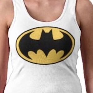 Batman | Tops | Iconic Batman Logo Graphic Crop Swing Tank Top S | Poshmark